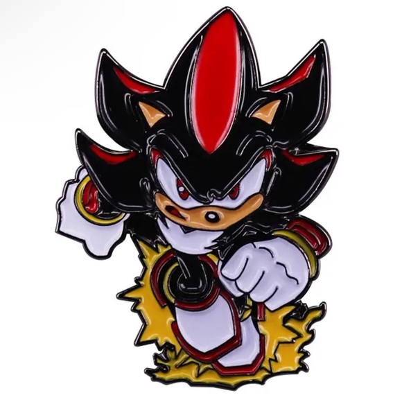Accessories | Shadow The Hedgehog Zonic Characters Shadow Enamel Pin ...